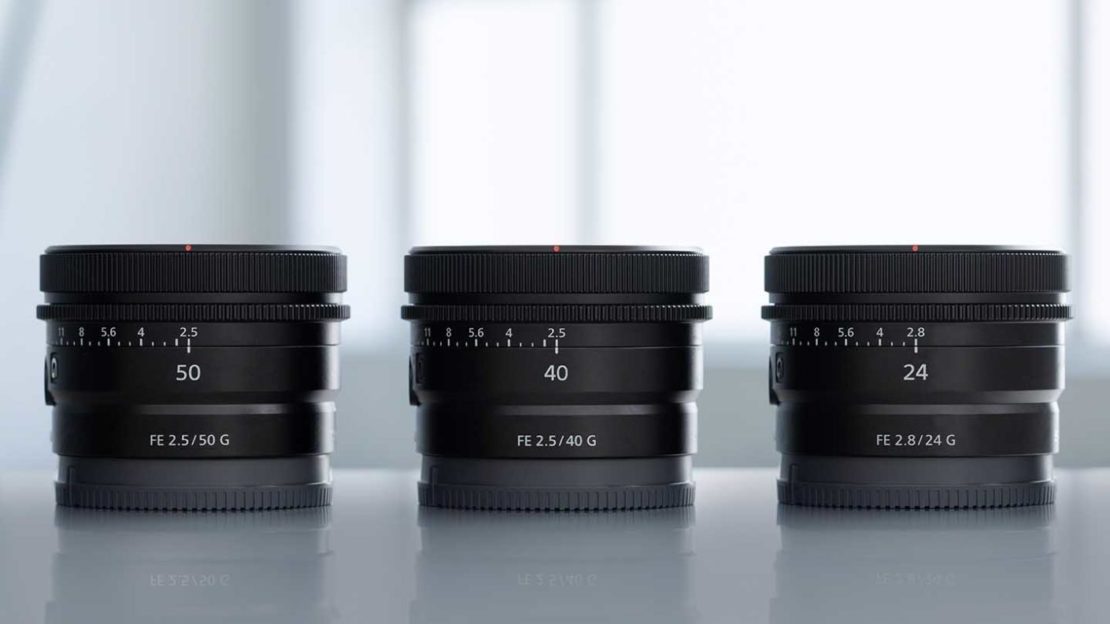 Sony announces FE 50mm f2.5 G, FE 40mm f2.5 G, FE 24mm f2.8 G lenses ...