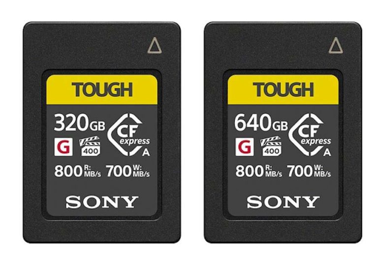 Pre-order: Sony 320GB/640GB CFexpress Type A TOUGH Memory Card - Best ...